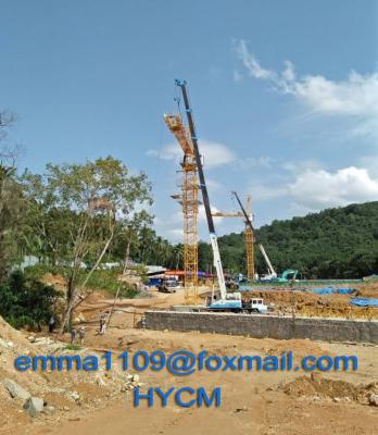 China Custo Especial Guindaste de Torre 5t Capacidade de Carga 50m Boom 1,3t Carga de ponta 30m Altura de trabalho à venda