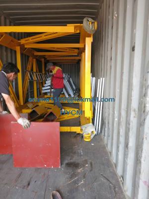 중국 QTZ6520 크레인 타워 정상 등반 65m 작업 기브 길이 머리와 함께 판매용