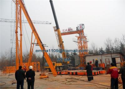 China 10t QTD5020 Jib Luffing Tower Crane 50m Jib Long Full Inverter Control for sale