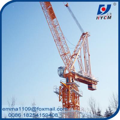 Κίνα 12 τόνους D5030 Luffing Tower Crane 50 μέτρα Υψόμετρο ανύψωσης Διάστημα τσουλήθρου 3,0 τόνων Τελικό φορτίο προς πώληση