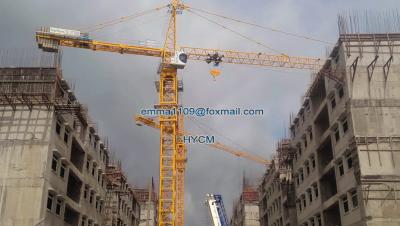 China 25T TC7550 75M Jib Arm Huge Topkit Typen von Turmkranichen 5.0T Spitzenlast zu verkaufen