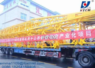 중국 10톤 부하 65m 들어올림 기브 길이 TC6520 Topkit 타워 크레인 인버터 제어 판매용