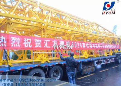 중국 182ft 55mts Jib 2.5t Tip Load Topkit 타워 크레인 외부 등반 유형 판매용