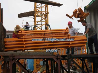 중국 TC5013 톱키트 타워 크레인 해머 헤드로 고정 5t 부하 매개 변수 유형 판매용