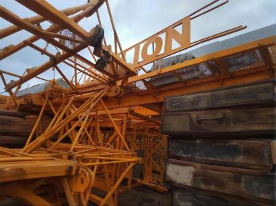China Jefe fijo Zoomlion 6015 grúa de torre usada con 60m de trabajo y altura libre en venta