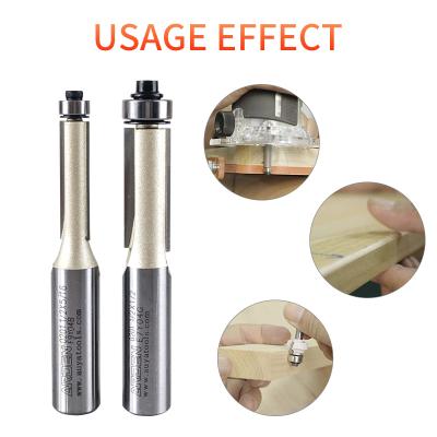 China Customized High Quality 6mm 8mm 12mm Shank 2/3/4 Flute CNC Flush Trim Router Bit With Bearing for Woodworking Tools for sale