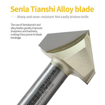 Cina Fresa per incisione a 90 gradi 3D V Bit per router CNC per taglio legno, fresa Arden V per intaglio per MDF, legno duro, compensato in vendita