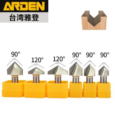 Cina Fresa a V in carburo personalizzabile Arden 90/120/150 gradi per incisione 3D legno, fresa CNC per router CNC, punte per legno - Supporto OEM in vendita