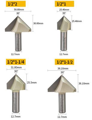 Cina Fresa per router a punta sottile Arden 1/2 con gambo in metallo duro per bachelite, utensile per scanalature, frese per router CNC, lavorazione del legno, fresatura del legno in vendita