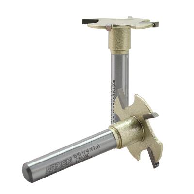 Cina ARDEN 1610 Fresa per Legno per Lavorazione del Legno Codolo 1/2 1/4 Punta per Trapano in Lega Dura per Taglio del Legno Fresa per Scanalature a T in vendita
