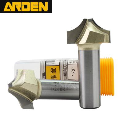 China 1/2 Shank Carbide Cutting Tools for Plate Cutting Woodwork Tools #0401 Open End Carving Bit ARDEN for sale