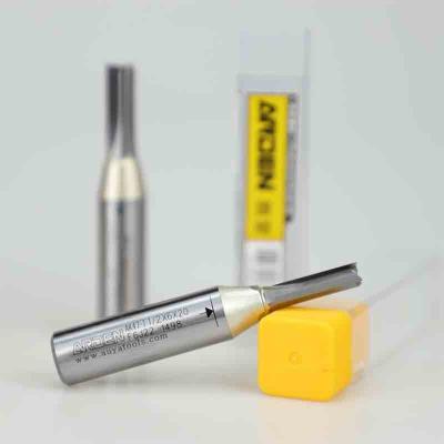 China 1 / 2 TCT Carbide Tipped TCT Router Bits CNC Engraving Tools Three Edge File Tooth Straight groove Milling Cutter for sale