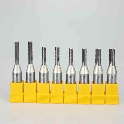 China 1 / 2 TCT Carbide Tipped TCT Router Bits CNC Engraving Tools Three Edge File Tooth Straight groove Milling Cutter for sale