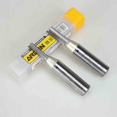 China 1 / 2 TCT Carbide Tipped TCT Router Bits CNC Engraving Tools Three Edge File Tooth Straight groove Milling Cutter for sale