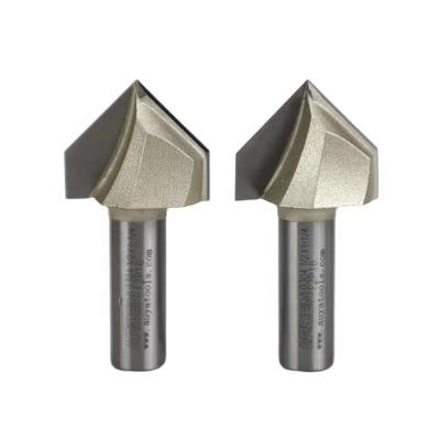 China ARDEN  'V' Type High Hardness Alloy Router Bit Tool 1/2 1/4  Shank End Mill Wood Milling CNC Tool Plate Cutting V Groove V Bit for sale