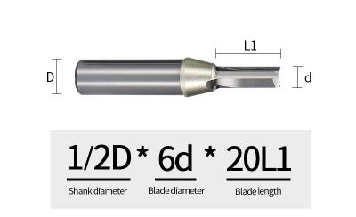 Cina Arden 1/2 Gambo 3 Flauti Frese Diritte Fresa in Metallo Duro per Taglio Legno Fresa CNC in vendita