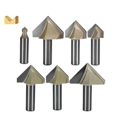 Cina Alta precisione Arden Router Bits 90 120 150 Grado V Groove End Mill in vendita