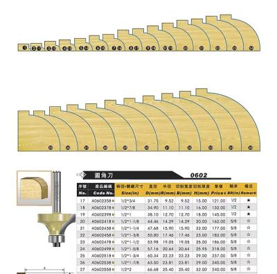 Cina Round Corner Arden Router 60HRC Trimming Chamfering Router Bit in vendita