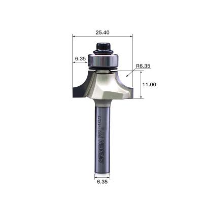 Cina 1/2in 1/4in Arden Router Bit Round Over Router Bit con cuscinetto in vendita