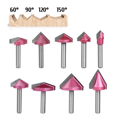 Cina Prezzi di fabbrica Tideway 6mm Shank CNC Router Bit Legno Mezzo Gove Fresa Tagliatore Noso Grooving Tagliatore Bit-OEM personalizzato 10 Pcs in vendita