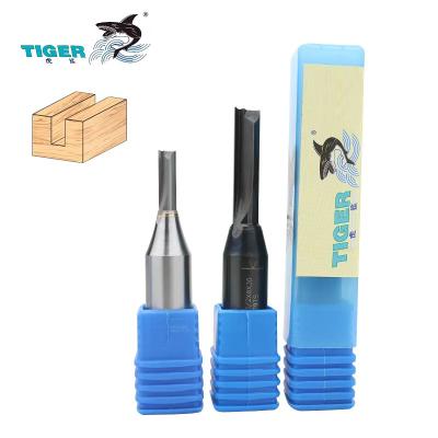 China Tiger  1/2 and 1/4 Shank  CNC Router Bit High Precision Carbide Straight Router Bit for Wood Working for Wood Router Bits for sale