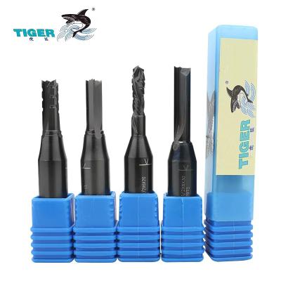 China Tiger  1/2 and 1/4 Shank  CNC Router Bit High Precision Carbide Straight Router Bit for Wood Working for Wood Router Bits for sale