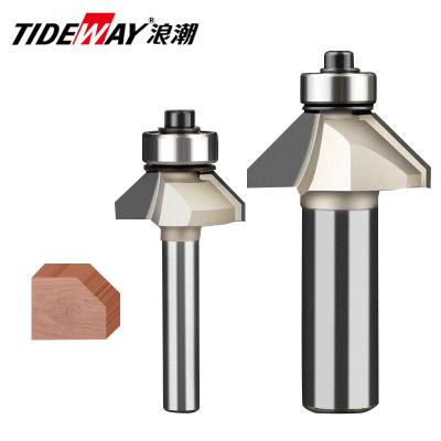 Cina Tideway Router CNC personalizzabile per la lavorazione del legno Bits 45 gradi di carburo di tungsteno in vendita