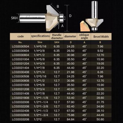 Китай Прибрежная карбидная колючая резка Fancy Router Bit Chamfer Bit Fancy Bearing Trimmer CNC Резание древесины Деревообработка Router Bit продается