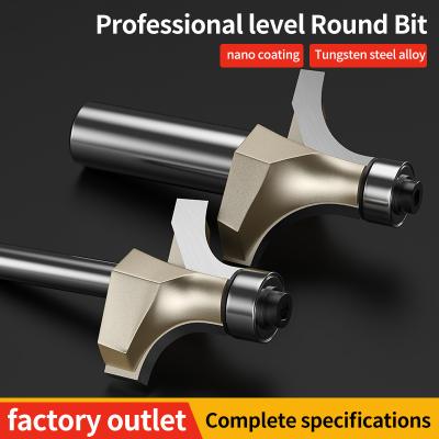 China Tideway 1/4 1/2 Shank Cormer Ball Nose Round Carving Router Bit Com Bering Radius Core Tumgsten Steel Carbide Face Llil! à venda