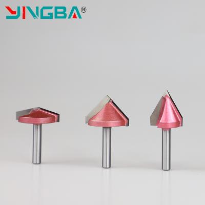 Cina Tideway 6mm Shank CNC V Bit 60 90 120 150 gradi Carbide V Groove Router Bit per la lavorazione del legno Custom ODM & OEM Supporto in vendita