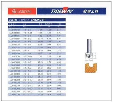 Cina Frese per router Carbide Tideway per pannelli porta 55HRC Tiger Tech Cnc Router Ovolo Carving Bit in vendita