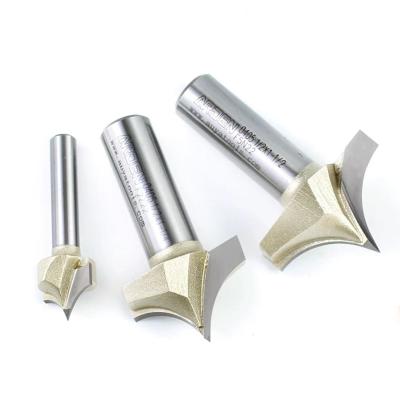 Cina Frese per router Carbide Tideway per pannelli porta 55HRC Tiger Tech Cnc Router Ovolo Carving Bit in vendita