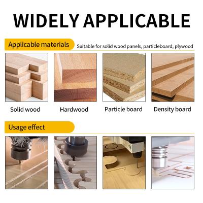 China YingBa Cnc Router Bit Cutting Tools Carbide End Mill TCT Straight Bit CNC  3 Flute Router Bits for Wood Woodworking for sale