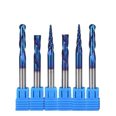 China YingBa OEM 10pcs/set Carbide Inch Size Freze Milling Cutter Wood Working CNC  Router Bit Carpinteria Herramientas With Coated for sale