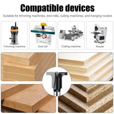 China Carbon Crystal Plate Arc Bending Integrated Forming Tool for Trimming Machines Router Bit T-shaped Bending Bit Wood Decoration for sale