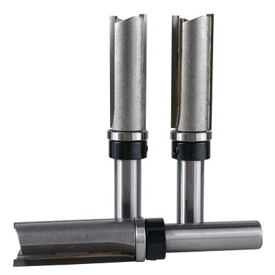 China Factory Customized Cheap Prices CNC Wood Router Bit Tools Woodworking Straight Flush Trimming Bit With Bearings for sale