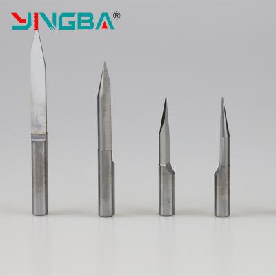 Cina Frese per incisione per lavorazione del legno 20° 30° 45° Punte a fondo piatto Frese a V OBM in vendita