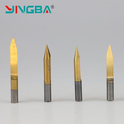 Cina Frese per incisione per lavorazione del legno 20° 30° 45° Punte a fondo piatto Frese a V OBM in vendita