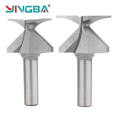 Cina Fresa per router per lavorazione del legno con scanalatura e piegatura, 2 taglienti, per piegatura di pannelli in legno in vendita