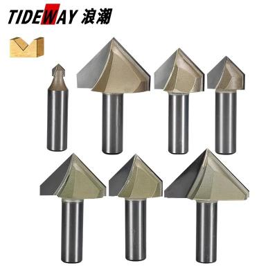 China 1/2 X 1/4  CNC Router Bit OBM Controllable  Pcb End Mill Cnc Router Bits for sale