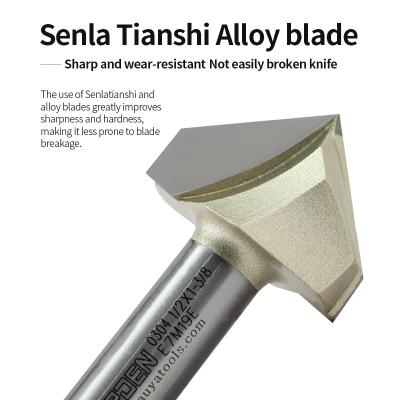 Cina Arden 6.35mm Bits di trivellazione CNC Cutter di fessurazione 1/4 x 3/8 Bits di incisione in legno in vendita