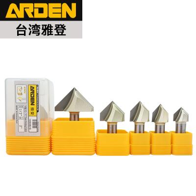 中国 1/4 × 3/8 CNC 木材ビット V型スロットカット機 アルデン 0304 Cnc 木材工場 販売のため