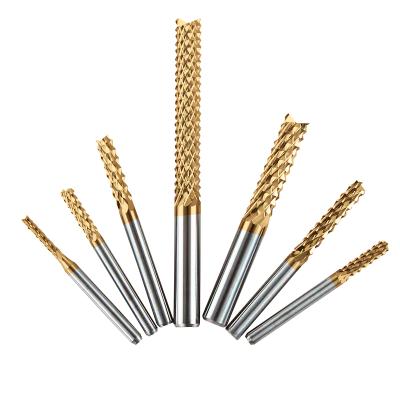 China YingBa 4mm Carbide End Mill CNC Router de madera pedazos de aleación de PCB Maíz de molienda cortador de corte de madera eficiente herramientas fronterizas en venta