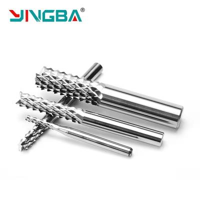 China Carbide wolfraam pcb cnc maïs tanden freesmachine cnc router bits circuit boards koolstofvezel snijgereedschappen Te koop