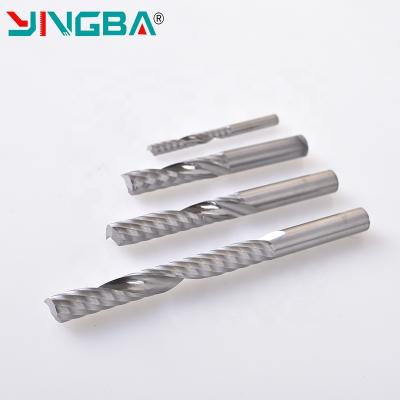 China Yingba Einzahn-Spiralbohrer aus Hartmetall für die Holzbearbeitung, effektiv für das Holzschneiden, CNC-Fräser zu verkaufen