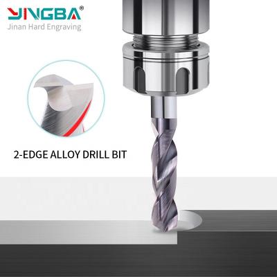 Cina Frese per router CNC Yingba personalizzate in tungsteno a flauto singolo con rivestimento, fresa a candela in metallo duro per lavorazione del legno in vendita