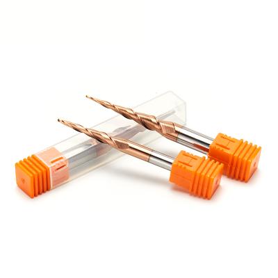 Cina 55HRC incisione bit TiAIN rivestimento macchina di incisione Meta finitura mulino in vendita