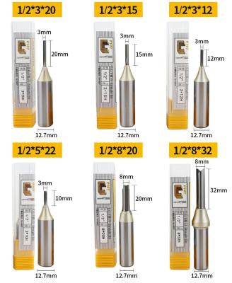 China Arden 1/2 Schaft 0107 TCT Gerader CNC Holzfräser Bit 2 Schneiden Gerade Bits Nuten Holzbearbeitung Fräser Endmill zu verkaufen