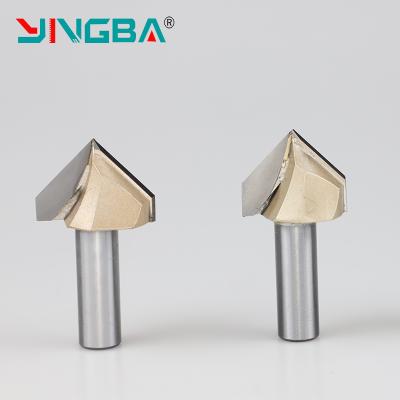 중국 아든 타이드웨이 CNC 비트 도구 1/2 턱 90도 V 타입 카비드 CNC 목조 라우터 비트 나무 밀링 커터 V 비트 판매용