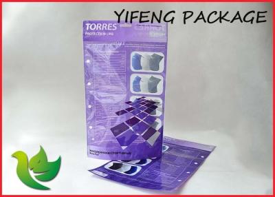 Cina L'imballaggio della biancheria intima dei vestiti di plastica sta sui sacchetti con il rinforzo inferiore in vendita